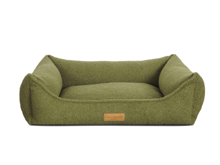 Hondenmand Bouclé Groen -ook orthopedisch - M, L& XL